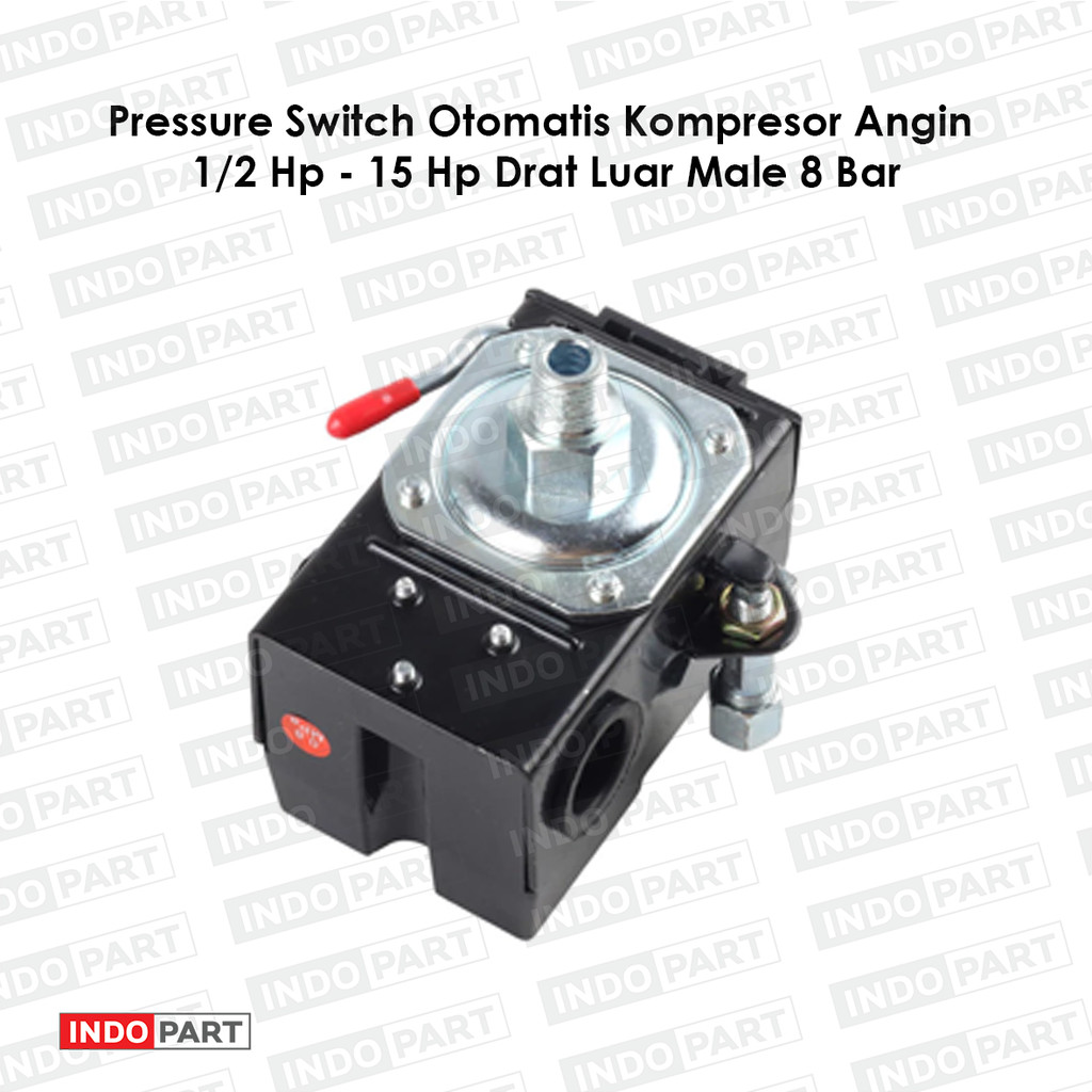 Jual Pressure Switch Kompresor Angin Otomatis 8 Bar | Drat Luar Male 1/ ...
