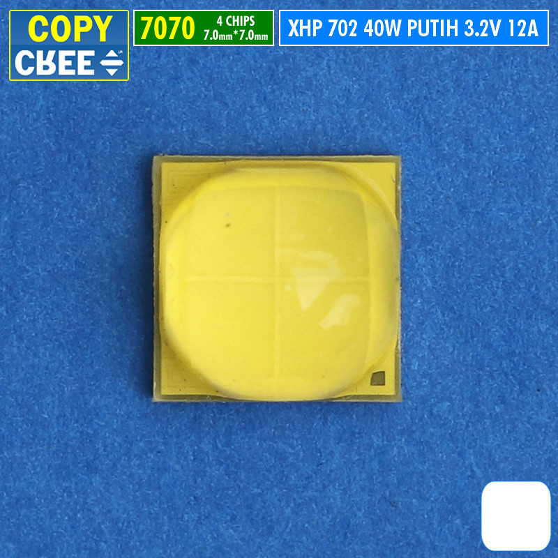 Jual Chip 40W XHP 702 Led Putih Copy Cree 3.2V 12A SMD 7070 6000K 6500K ...