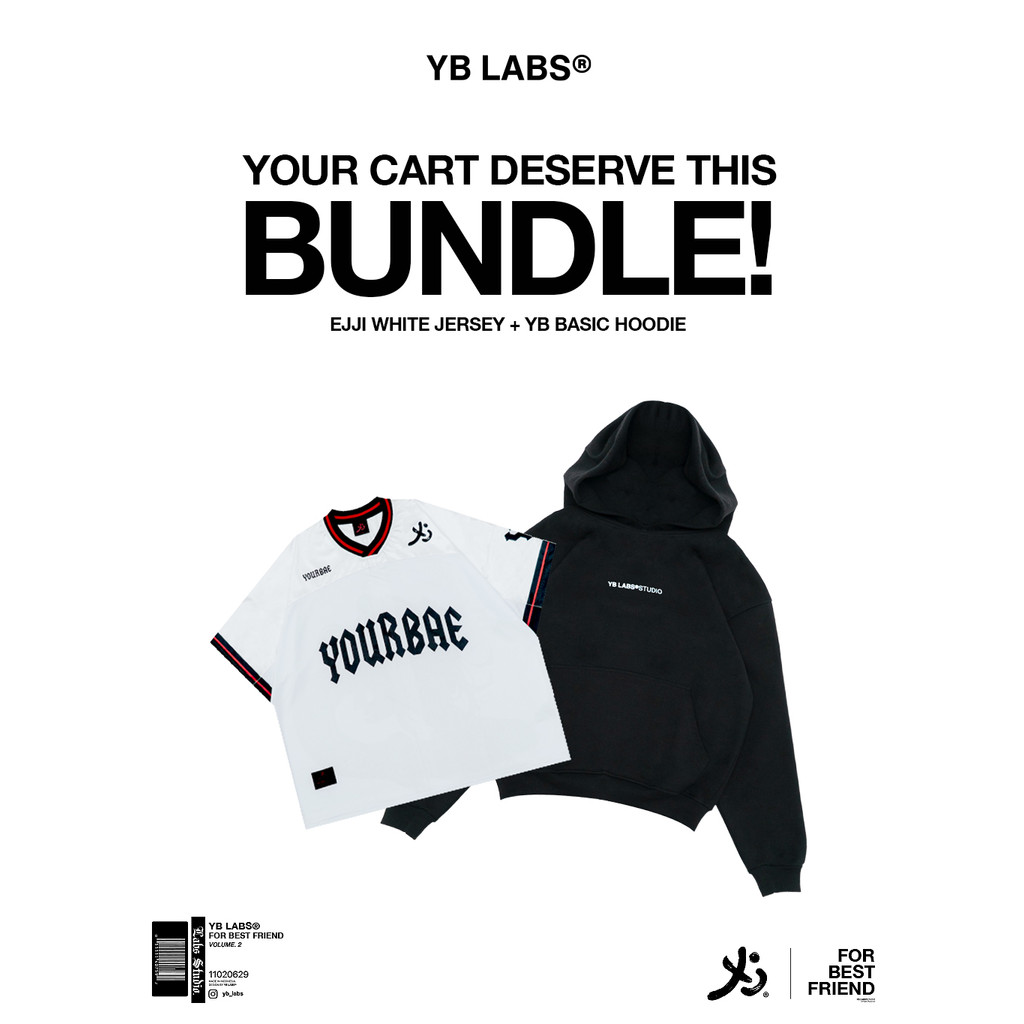 Jual YB Labs Studio - Bundling Pack "Jersey Ejji White & Hoodie YB Labs ...