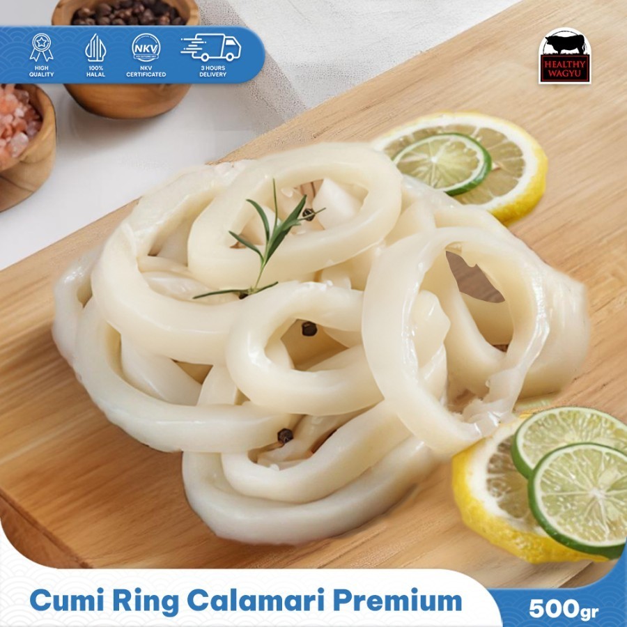 Jual Cumi RIng Calamari Squid Ring Import Halal 500gr Healthy Wagyu ...