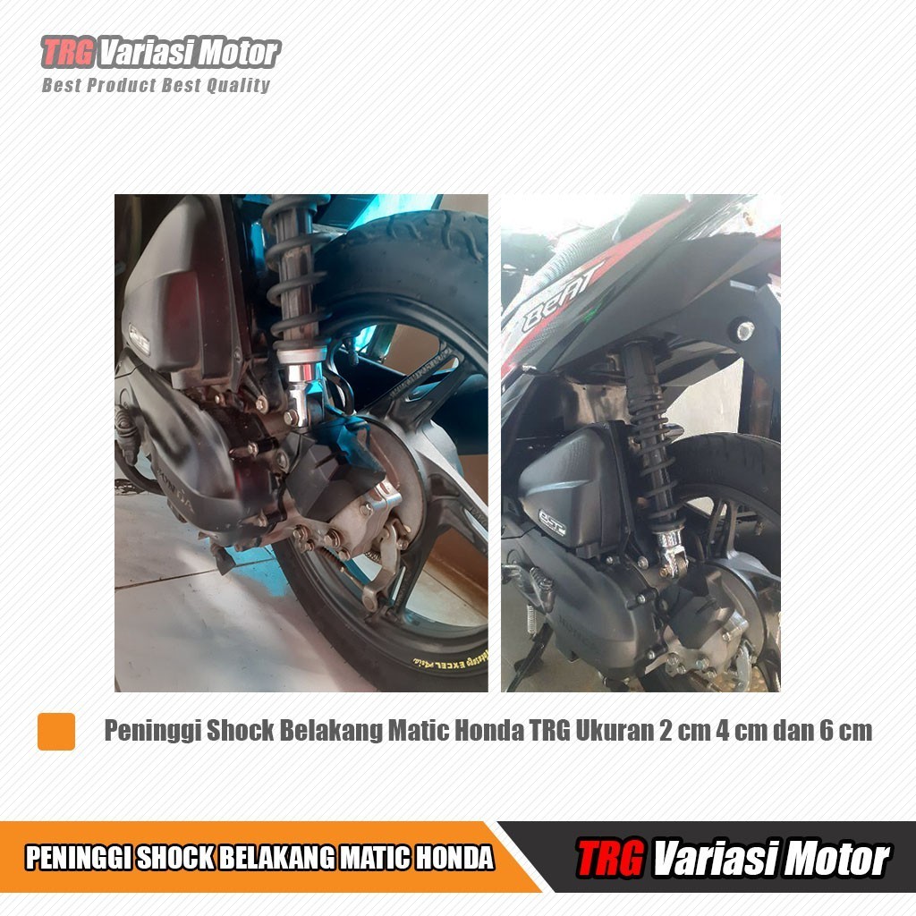 Jual Peninggi Shock Belakang Beat Vario Scoopy Genio TRG Ukuran 2 cm 4 ...