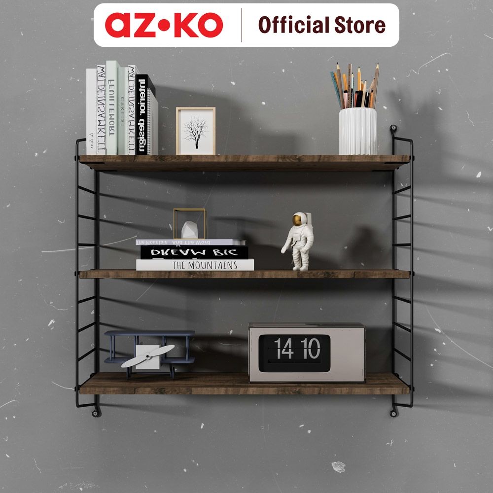 Jual AZKO Stora Rak Dinding 3 Tingkat Wsm - Hitam Decorative Wall Shelf ...