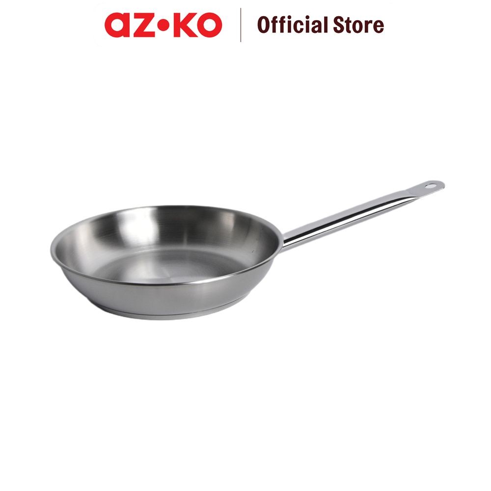 Jual AZKO Kris 26 cm Wajan Penggorengan Stainless Frypan Pan Wok Teflon ...