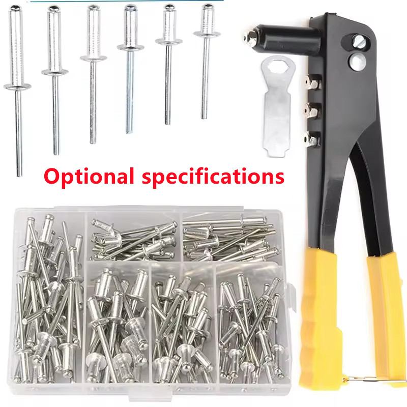 Jual Heavy Duty Riveter Set Pop Rivet Gun 120Pcs Blind Rivets ...
