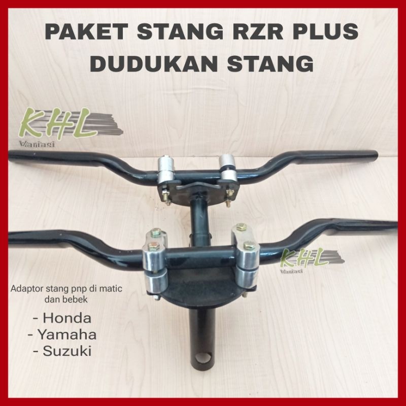 Jual Paket Stang Rzr plus Dudukan Stang Honda Yamaha Suzuki Matic Bebek ...