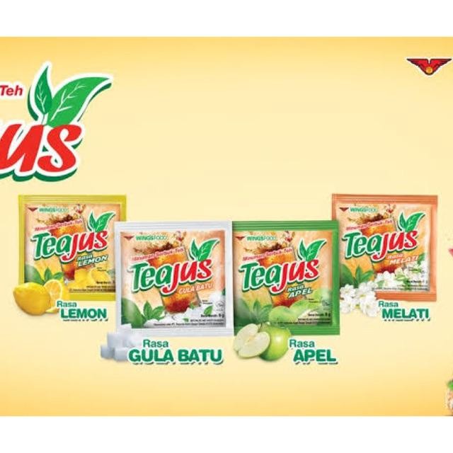 Jual 100 PCS 10 RENTENG TeaJus Tea Jus Renteng 10g Gula Batu Minuman ...