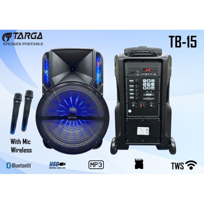 Jual Speaker Aktif Portable Targa 15 inch TB15 aktiv TB-15 TB 15 ...