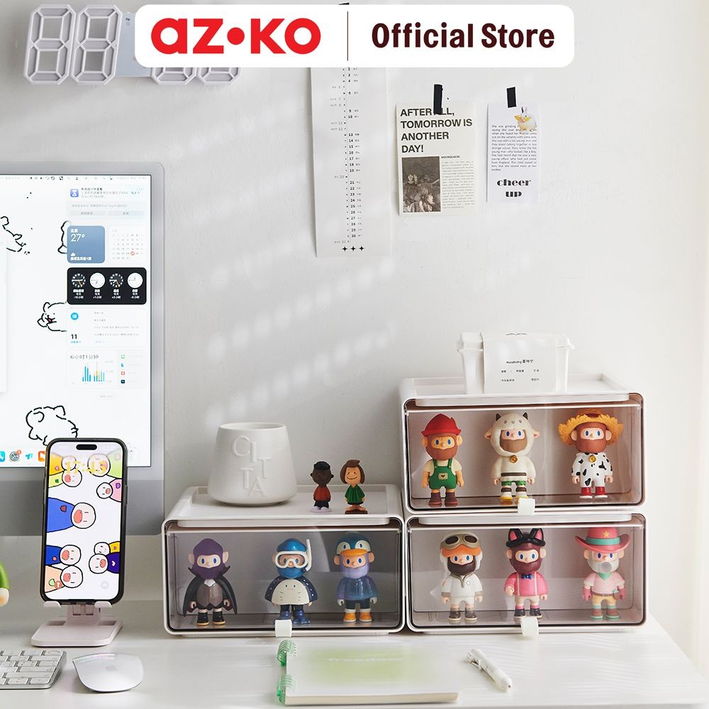 Jual AZKO Stora 23x23x11.8 Cm Kotak Pajang Action Figure Stackable ...