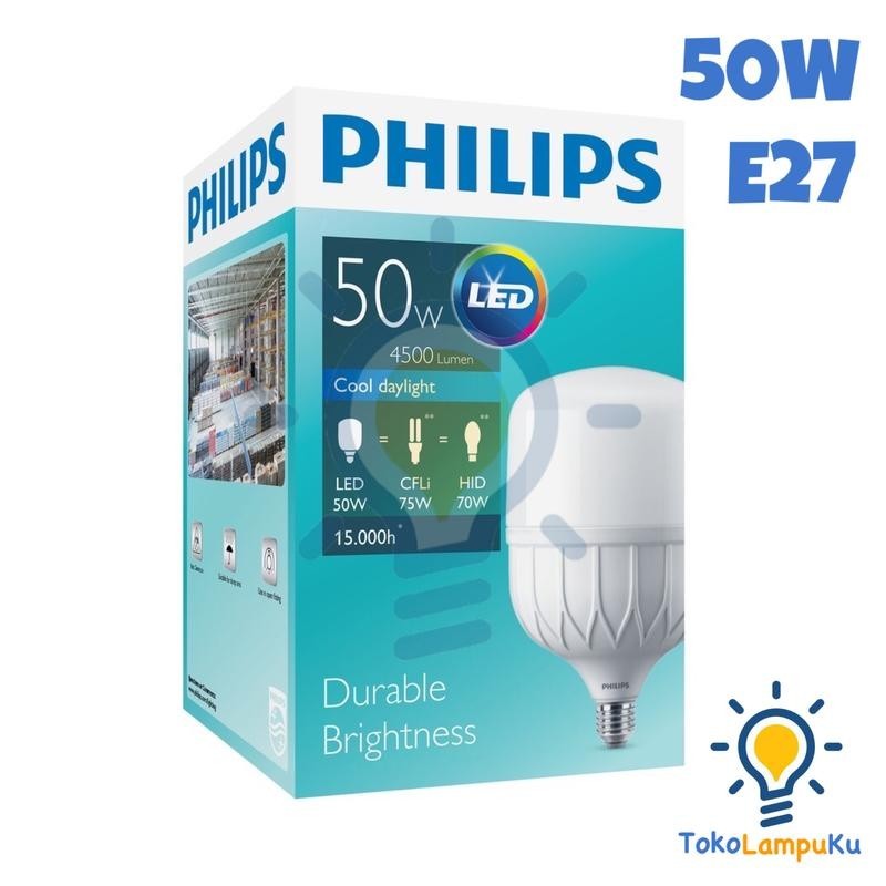 Jual Lampu Philips LED Trueforce 50W E27 6500K TForce Core Putih Lampu Plastik | Shopee Indonesia