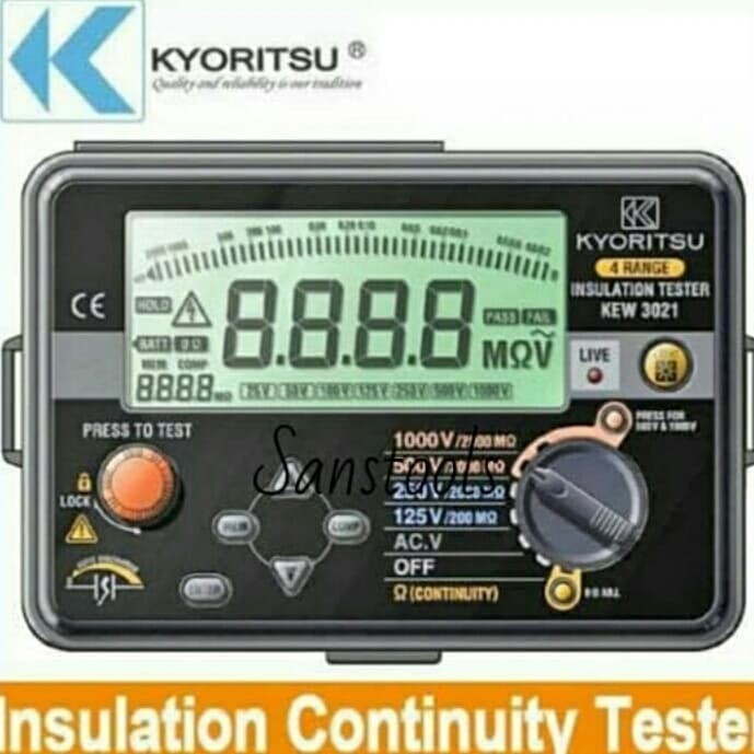 Jual Kyoritsu 3021A Digital Insulation Continuity Tester Megger asli ...