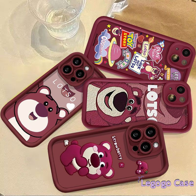 Jual Casing Lotso Beruang Stroberi Tren Kartun Lucu Merah Mawar ...