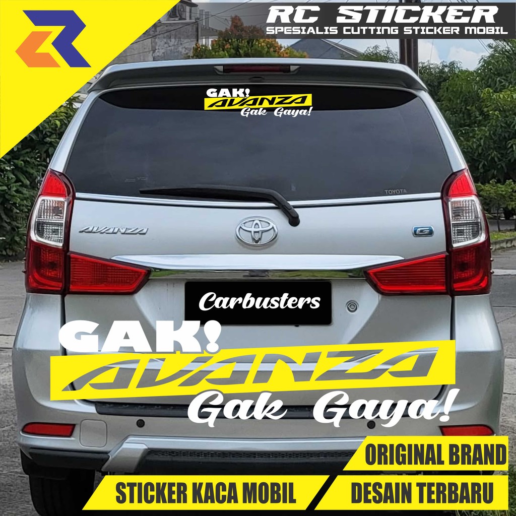 Jual sticker AVANZA | sticker GAK AVANZA GAK GAYA | sticker cutting ...