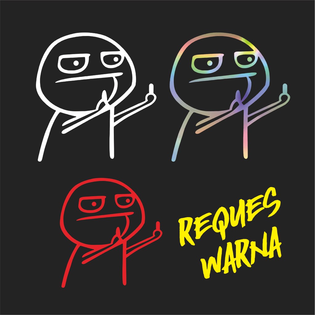 Jual STICKER STIKER CUTTING FUCEK STIKER ANIMASI LUCU JARI TENGAH ...