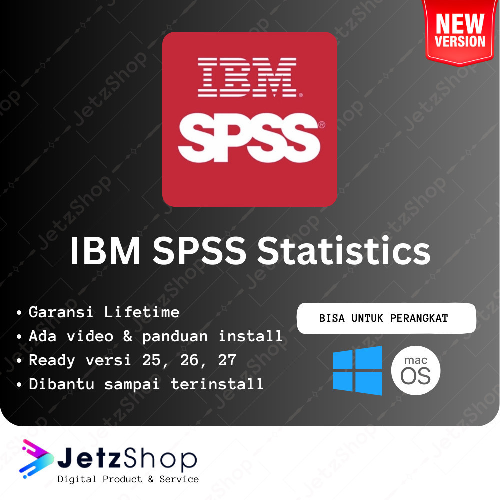 Jual SPSS Statistics - Analisis Data & Statistik | SPSS Statistik for Win - Mac | Shopee Indonesia
