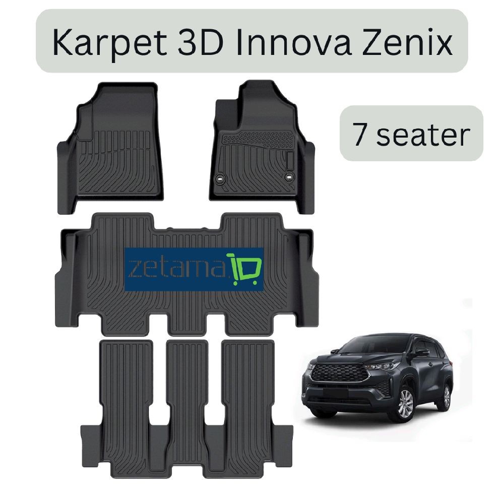 Jual Karpet 3D Innova Zenix G/V 7 Seater (3 Baris Non Captain Seat ...
