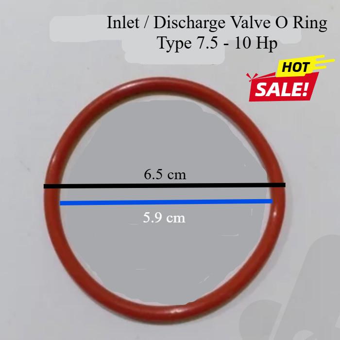 Jual Inlet / Discharge Valve Holder Oring Kompresor Ukuran 7.5 - 10 Hp ...