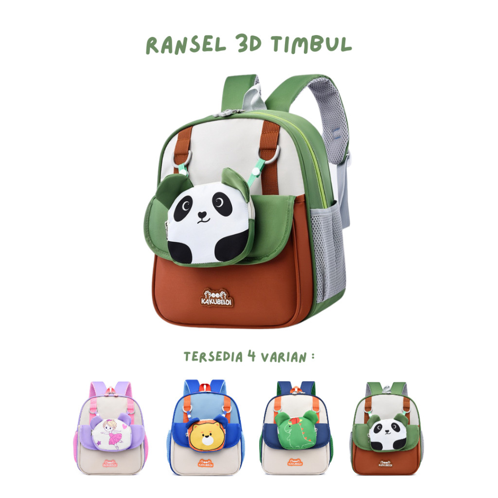 Jual MINIBOO - Tas Ransel 3D TIMBUL Backpack Sekolah Anak motif lucu | Shopee Indonesia