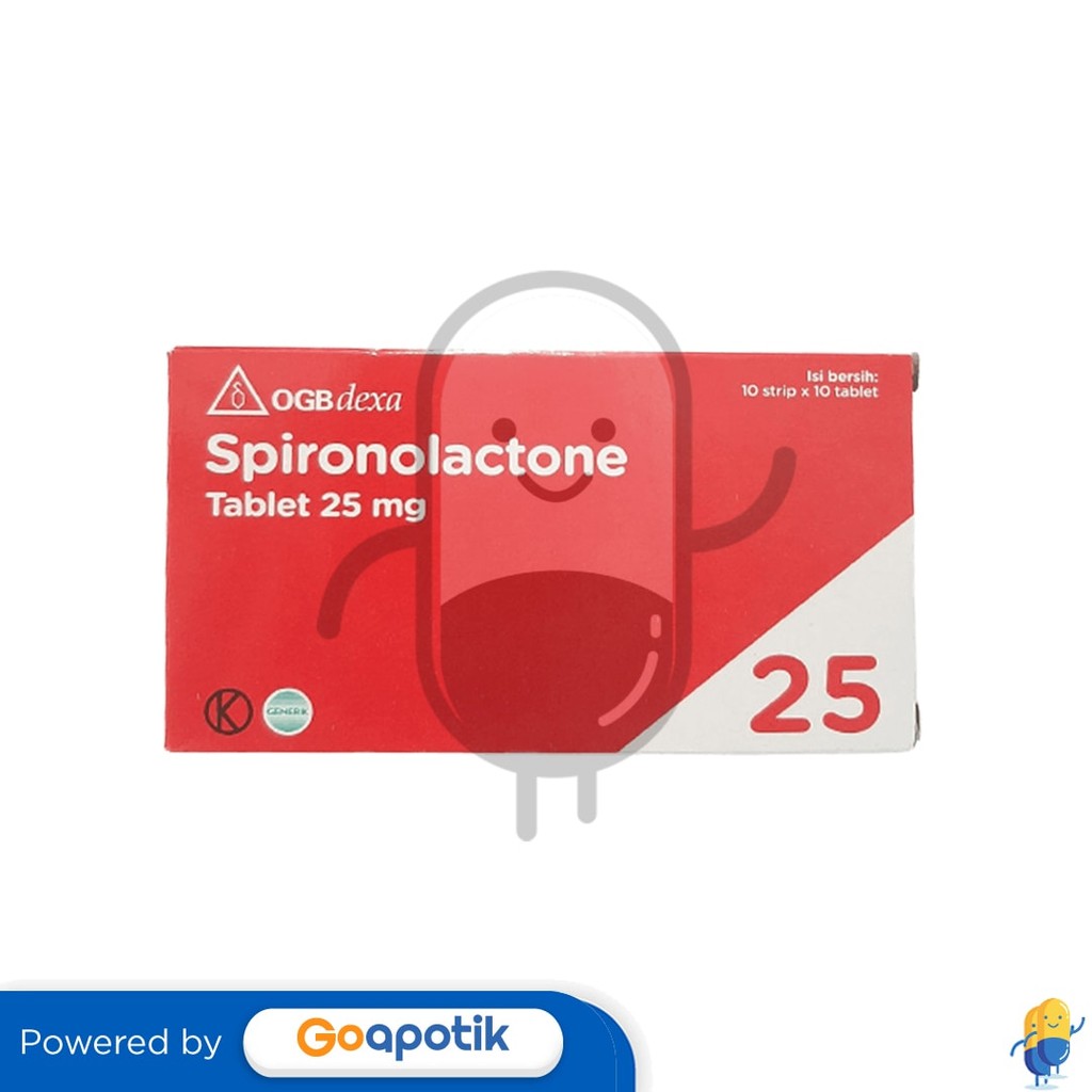 Jual Spironolactone Ogb Dexa Medica 25 Mg Box 100 Tablet / Diuretik ...