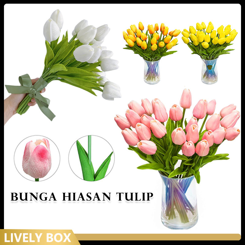 Jual [1 Tangkai] Tulip Latex Artificial Flower / Dekorasi Bunga / Bunga ...