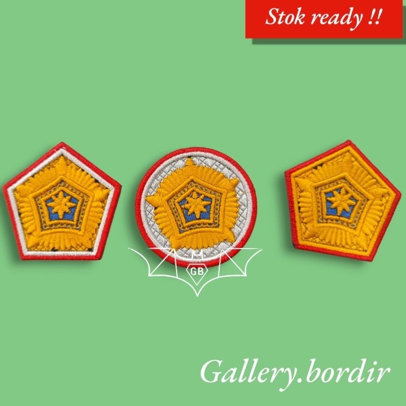 Jual Bordir Logo bordir logo tanda jabatan eselon 2, 3 ,4 dishub timbul ...