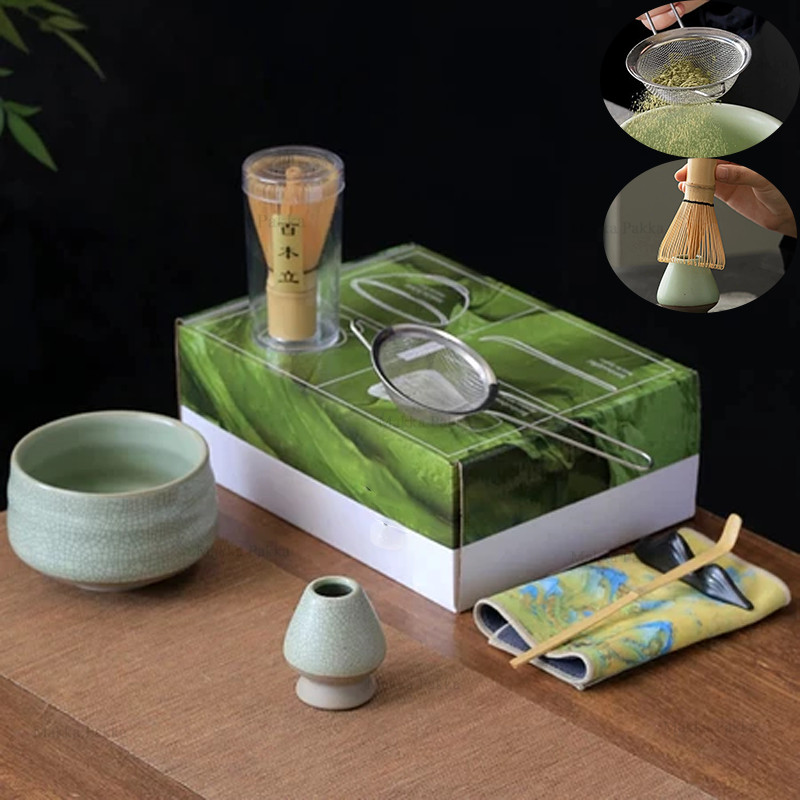 Jual 4PCS/7PCS - Set Kerajinan Pembuat Matcha Mangkuk Matcha Keramik ...