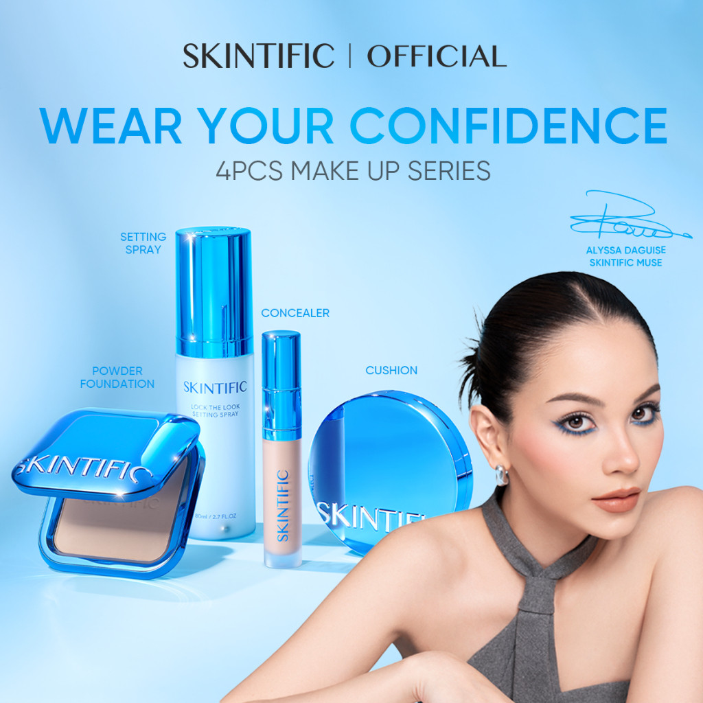 Jual [SKINTIFIC AUTHORIZED] 4pcs Paket Matte Makeup Set | Cover Perfect ...