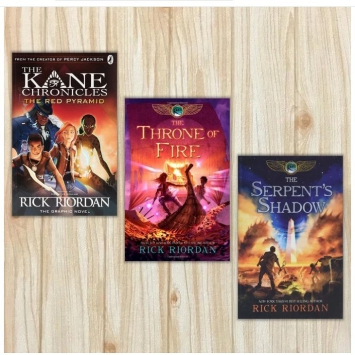 Jual Paket 3 The Kane Chronicles Series - Rick Riordan (English ...