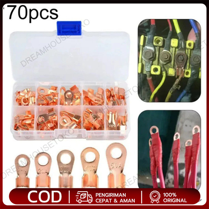 Jual [70 Pcs] KABEL SKUN RING OT/KABEL SKUN TEMBAGA/KABEL SKUN OT/SKUN ...