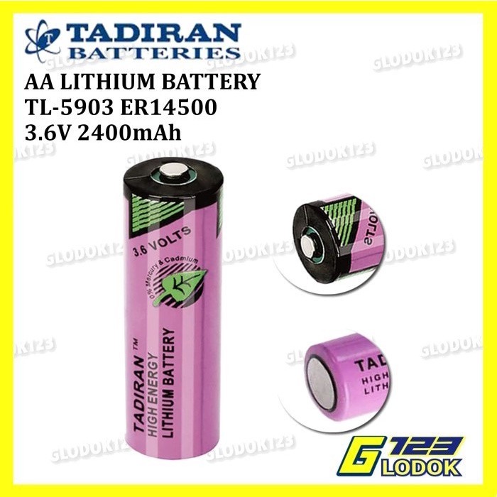 Jual Battery Baterai Lithium Tadiran PLC ER14500 TL5903 SL360 3.6V AA ...