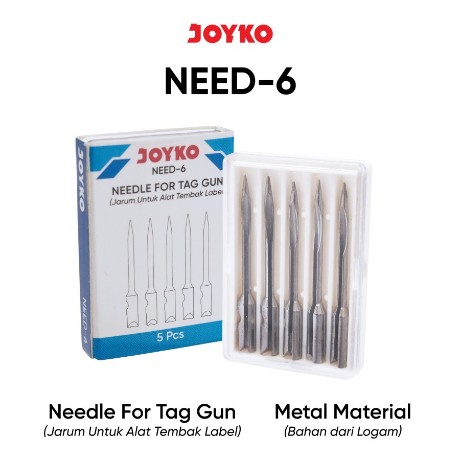 Jual Needle Tag Gun / Jarum Alat Tembak Label JOYKO NEED-6 Use JOYKO TG ...
