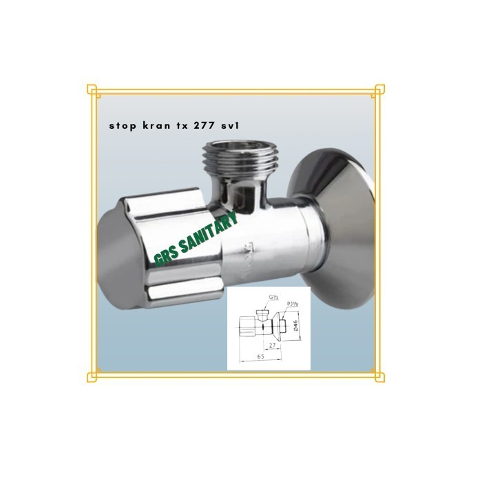 Jual Toto Stop Kran / valve / Stop Kran / Valve kran shower closet ...