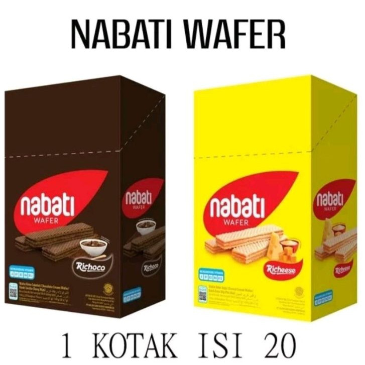 Jual RICHEESE NABATI WAFER 5 GRAM ISI 20 PCS KEJU COKLAT CHEESE ...