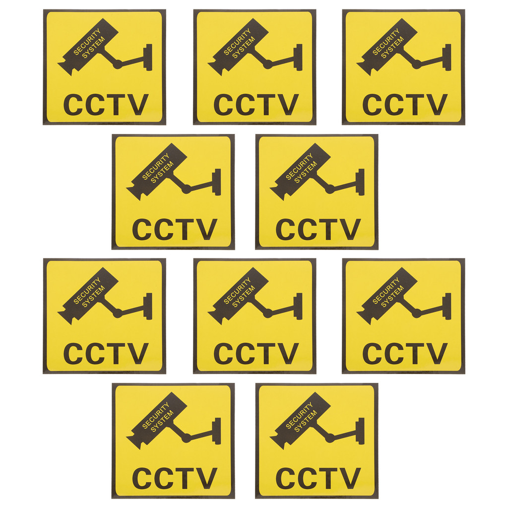 Jual Cctv Adhesive Labels Monitor Warning Stickers Video Decal Office ...