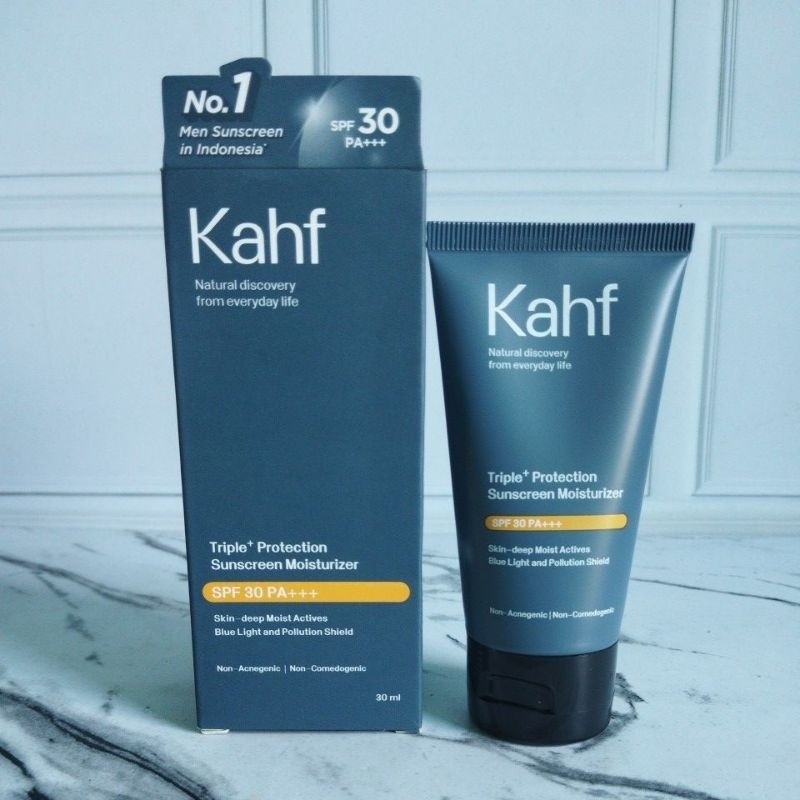 Jual Kahf Triple Sunscreen Moisturizer SPF 30 30ml | Shopee Indonesia