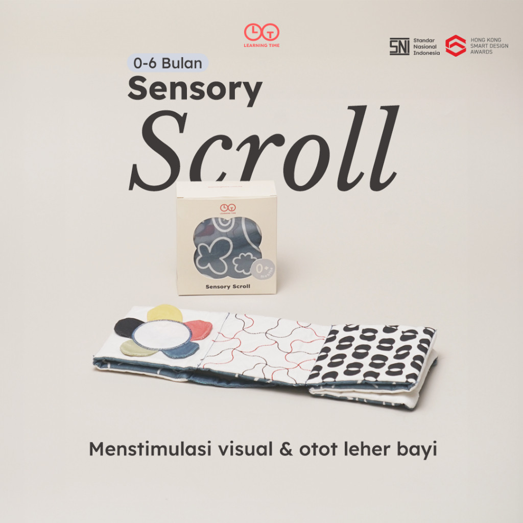 Jual CC67YG Learning Time- Sensory Scroll - High Contrast Book / Buku ...