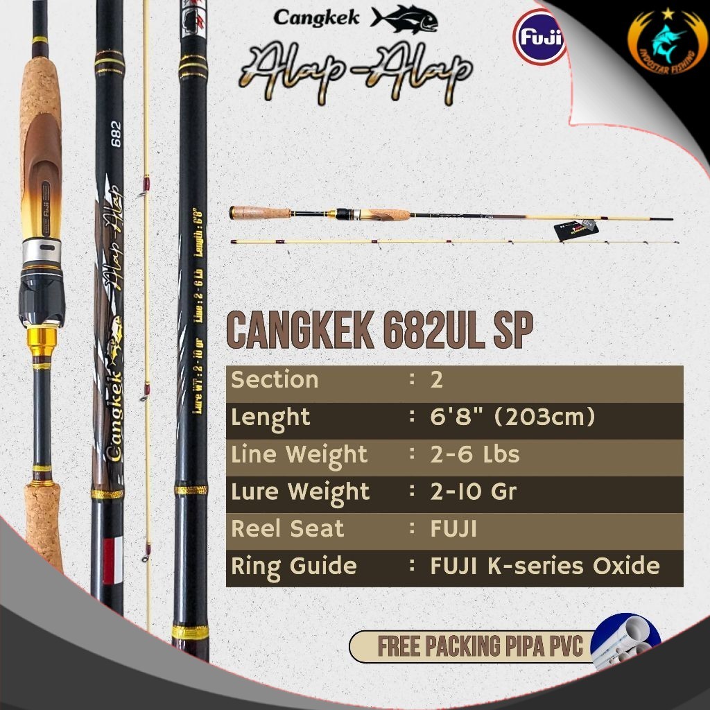 Jual JORAN CANGKEK 682 UL ALAP ALAP RELIX NUSANTARA SPINNING & BAITCASTING Free Packing Pipa ...