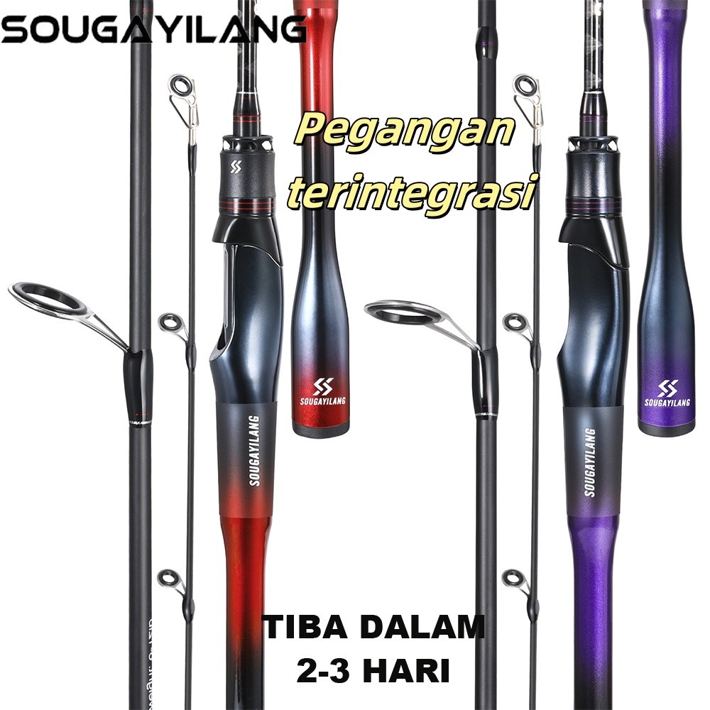 Jual Sougayilang 1.8M Joran Pancing 6-12LB Carbon Fiber Ultralight 2 Bagian Joran BC Spining Rod ...