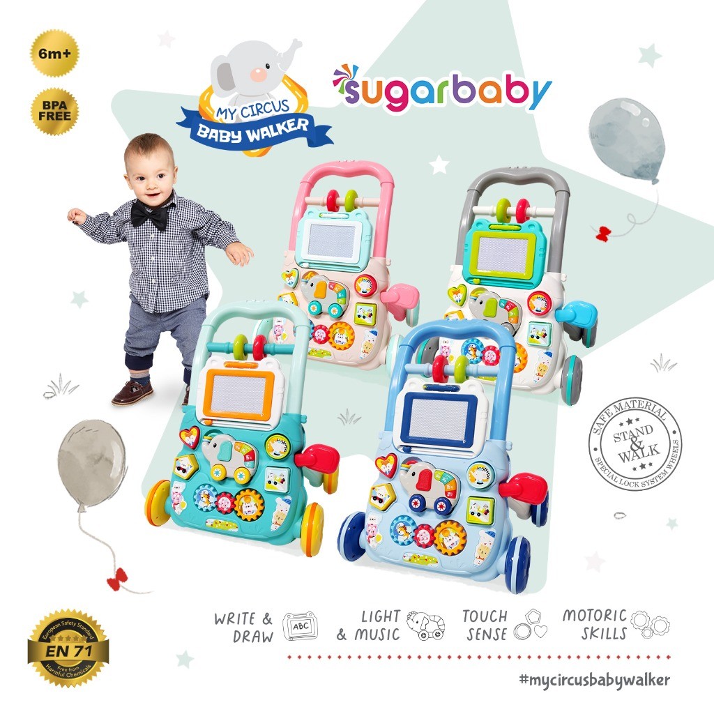 Jual Sugar Baby My Circus Push Walker (Baby Walker) | Shopee Indonesia