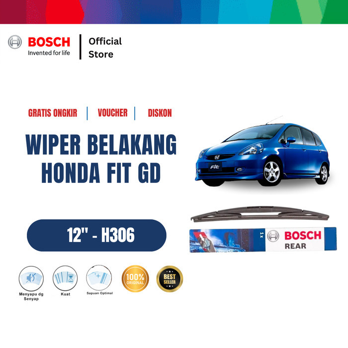 Jual Bosch Rear Wiper Kaca Belakang Mobil Honda Fit Rock Lock 3 12 ...