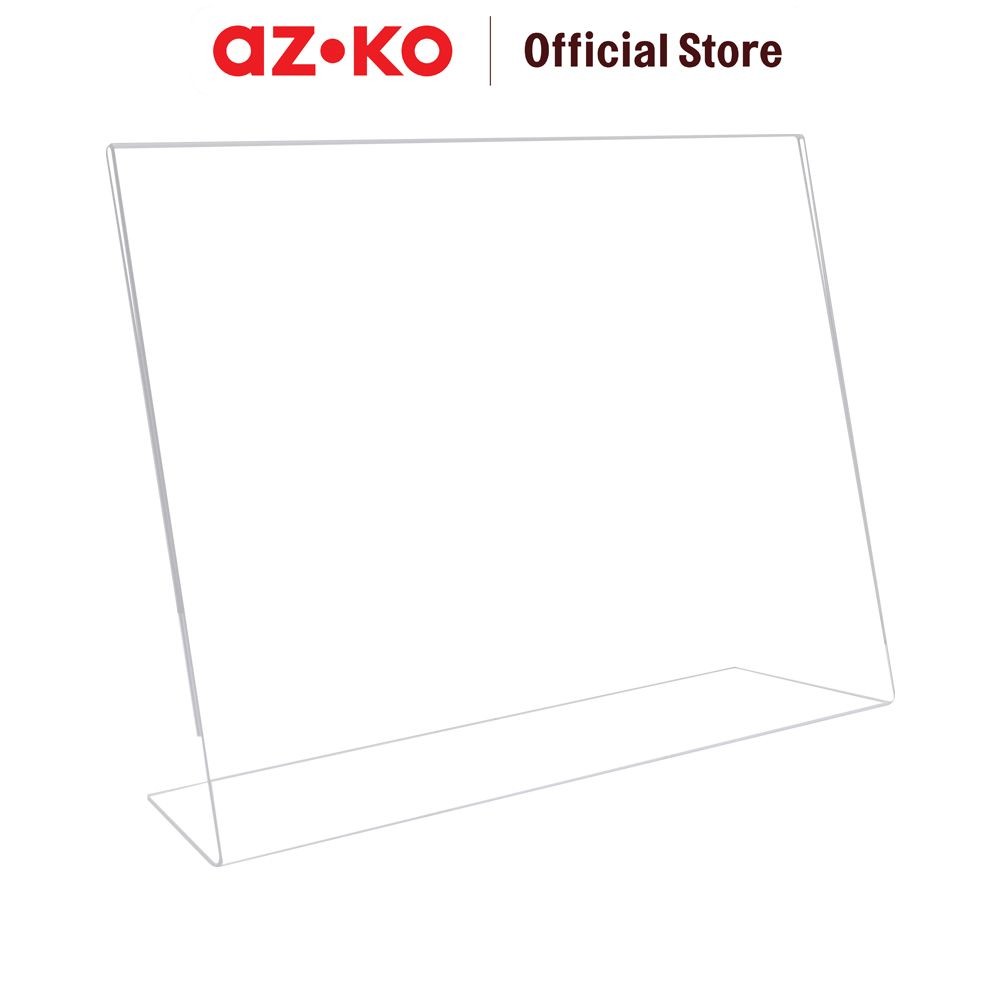 Jual AZKO Odi Sign Holder L Shape Landscape A4 Transparan Tanda ...