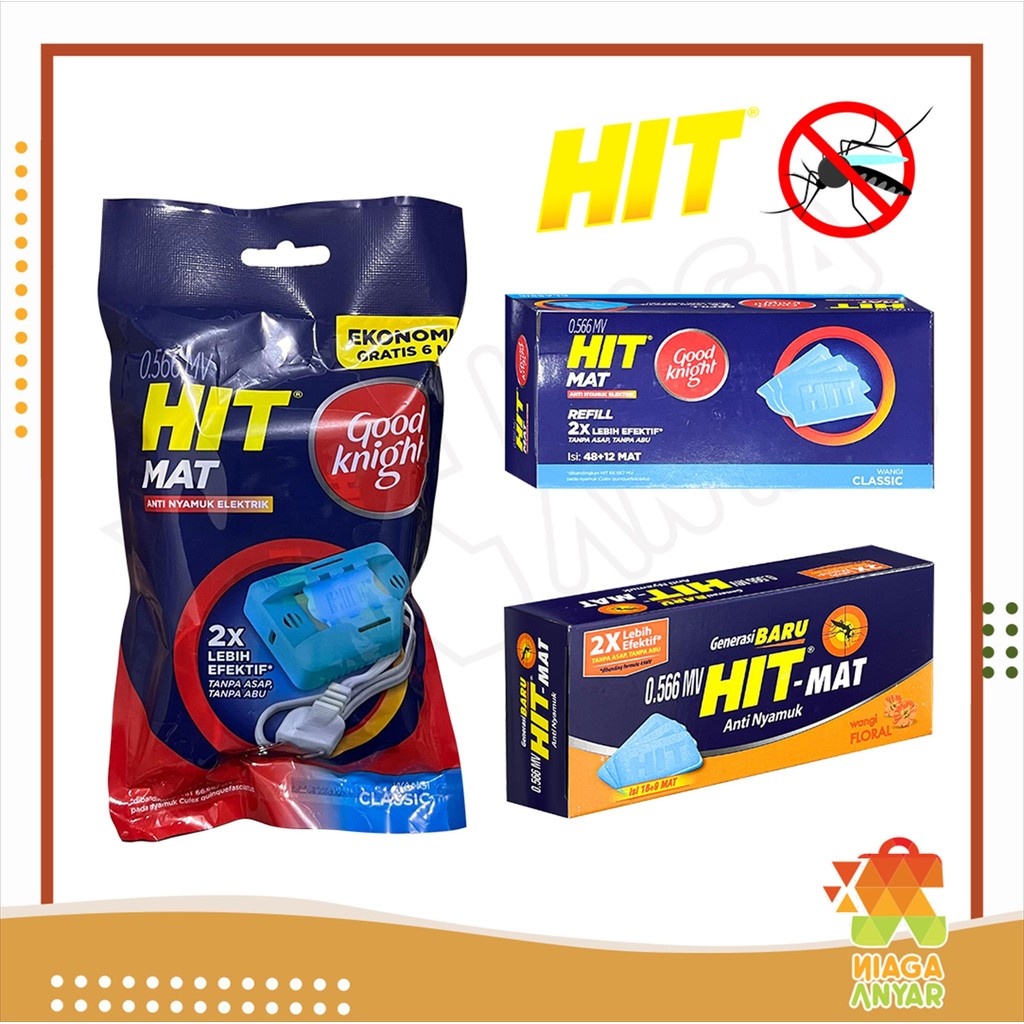 Jual Hit Mat Alat dan Isi Ulang Electric 18+6 18+9 48+6 Pcs / Refill ...