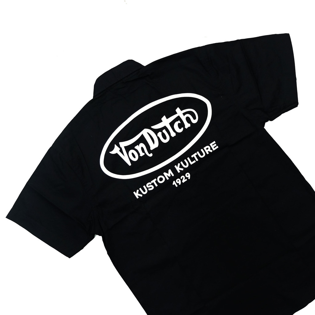 Jual Von Dutch Workshirt 1423 Black | Shopee Indonesia