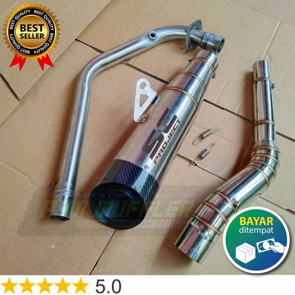 Jual Knalpot racing Sc Project S1 for mtor 150cc, Vixion CB CBR150 ...