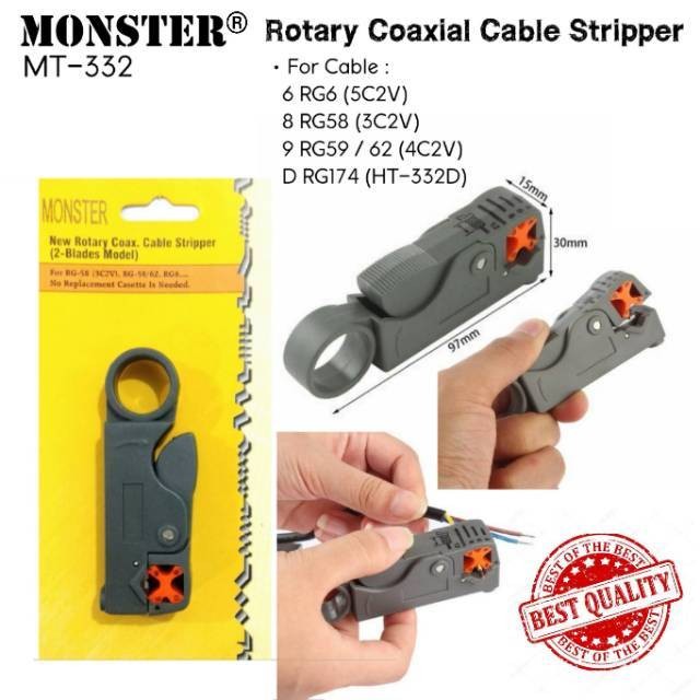 Jual Tang Rotary Tang Kupas Kabel MT332 MONSTER Original | Shopee Indonesia