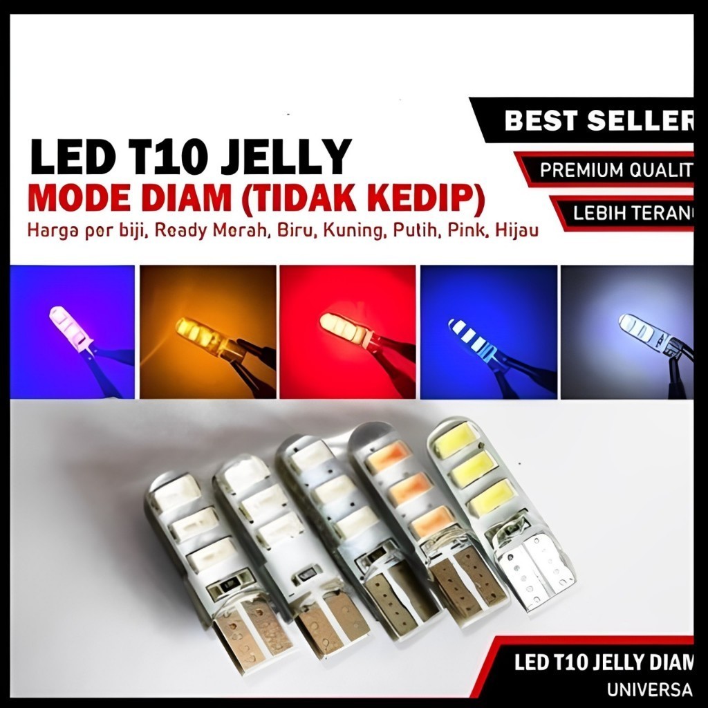 Jual Lampu Sen Sein Jelly Diam Non Kedip Senja 6 Led T10 1 Pasang / 2 ...