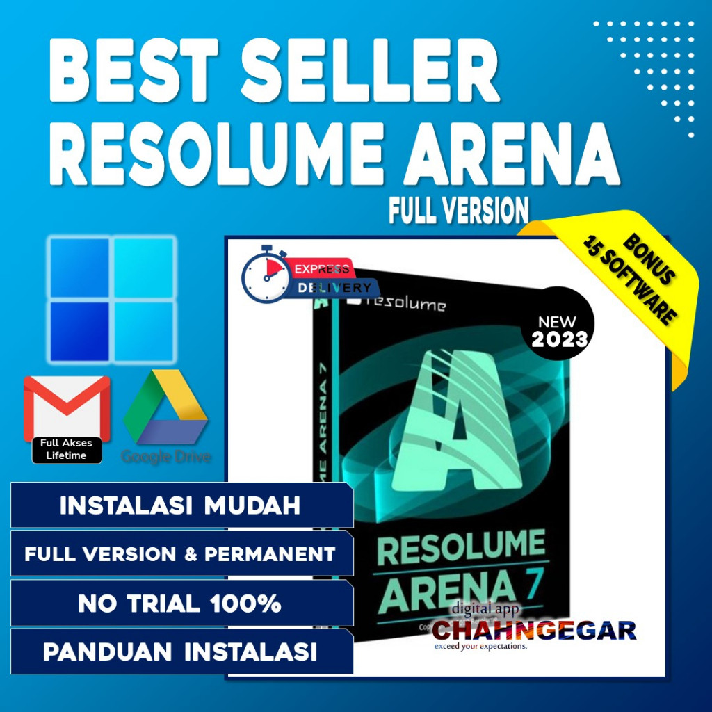 Jual Resolume Arena 7.21 edisi 2024 Full Version for WIN Software Blending Output Proyektor ...