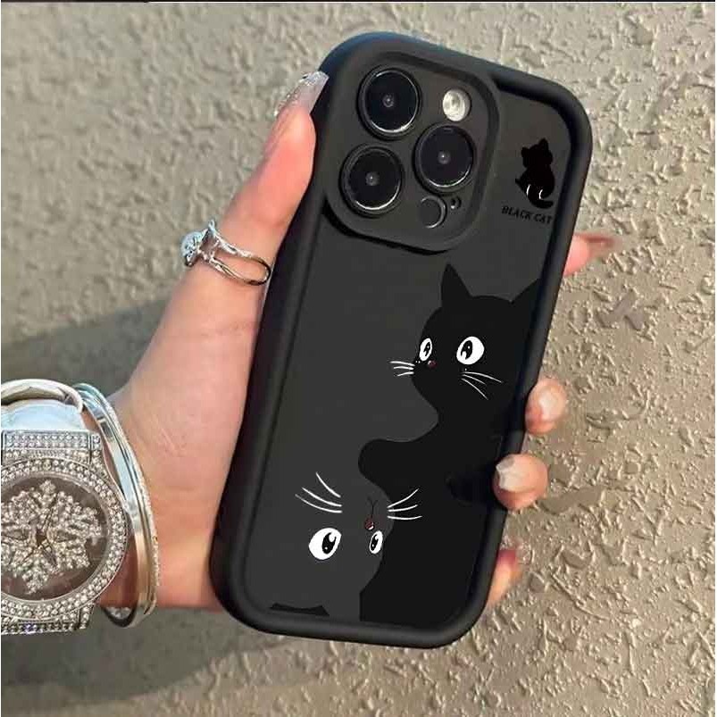 Jual silikon case Unik Softcase Hitam Candy Kucing Casing Samsung A16 ...