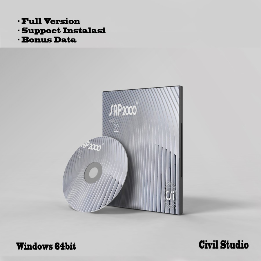 Jual Software CSI SAP2000 V22 Full Version plus Tutorial Pembelajaran ...