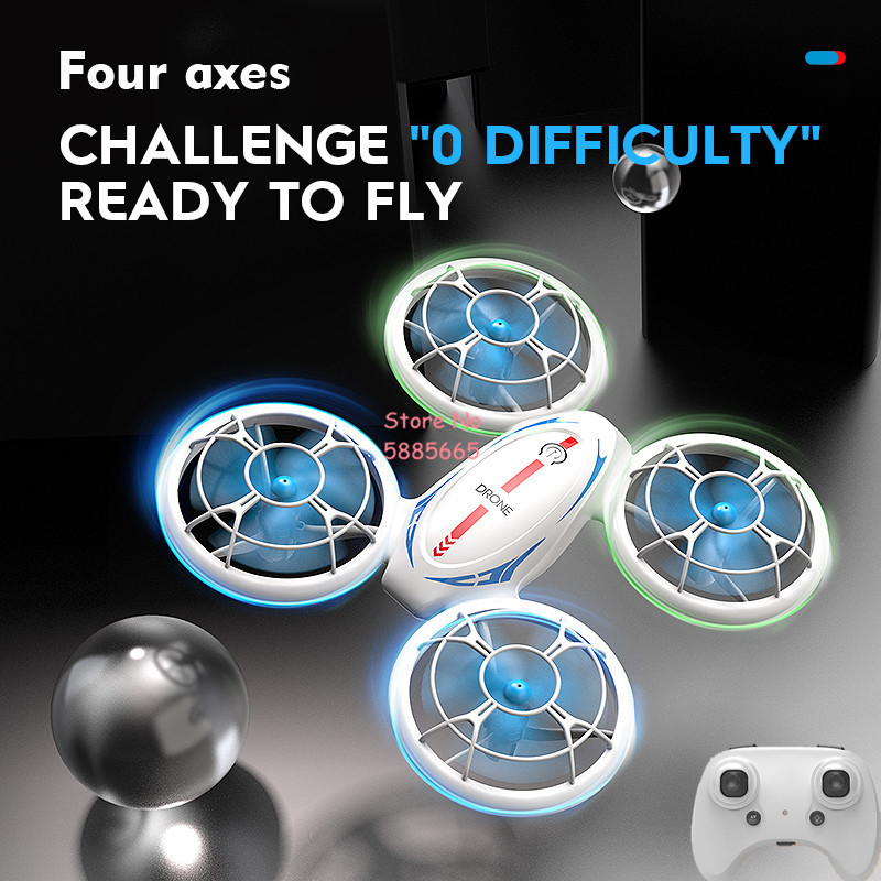 Jual Full Protection Cool LED Lighting Remote Control Drone UFO 2.4G ...