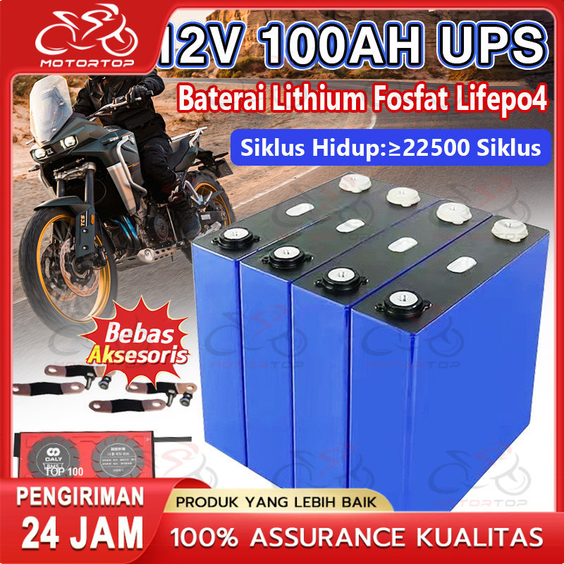 Jual 【12000+Cycle】UPS 100% baterai baru 2025 CATL/BYD Battery Lifepo4 12v 120ah/100AH Battery ...